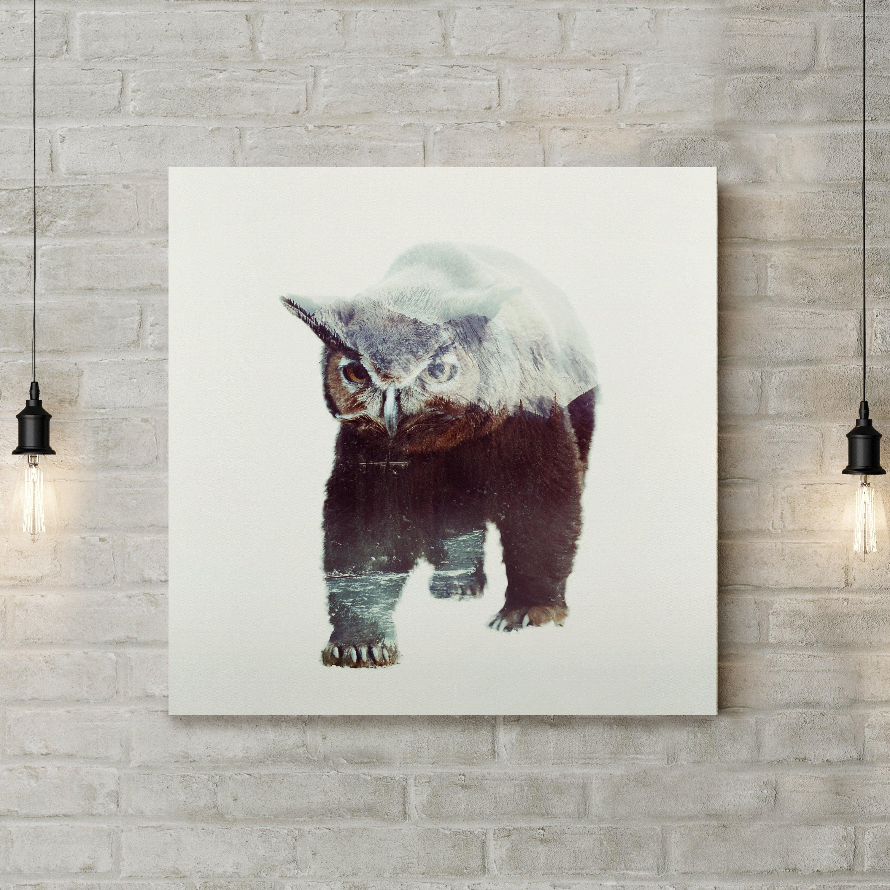 Owlbear Double Exposure D&D Canvas Artwork – Gallery 94