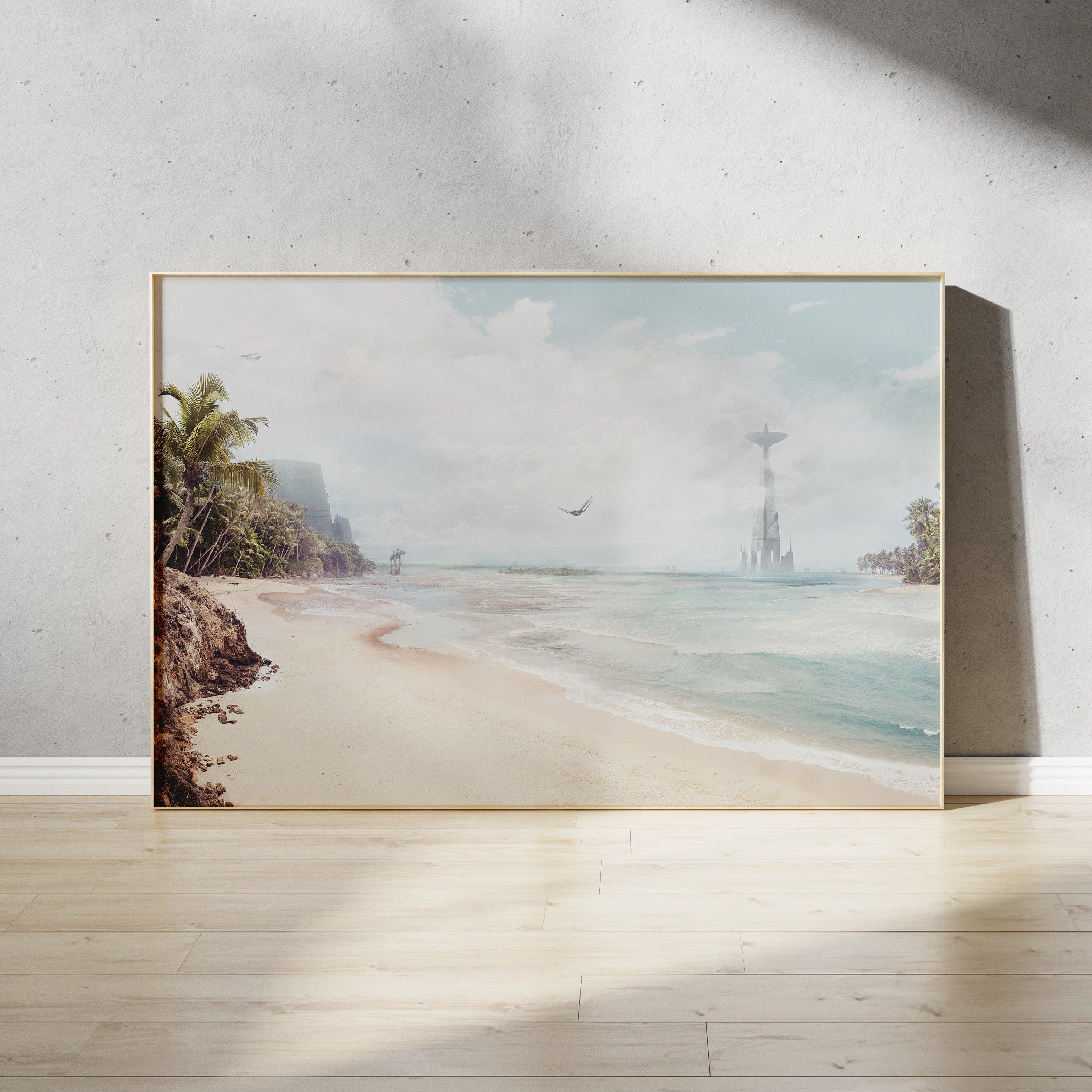Scarif Beach Landscape Star Wars Art Print – Gallery 94