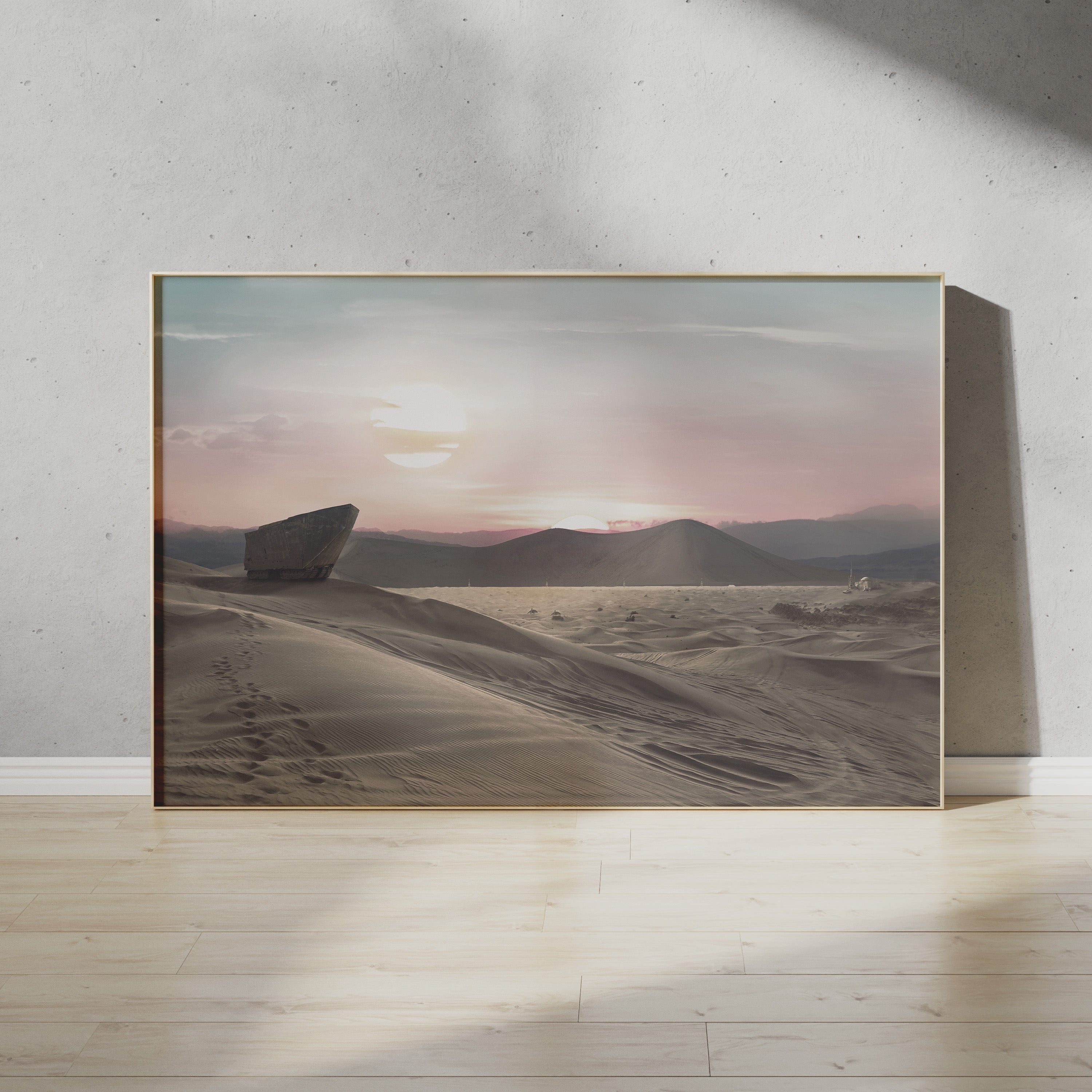 Tatooine Binary Sunset Star Wars Art Print – Gallery 94